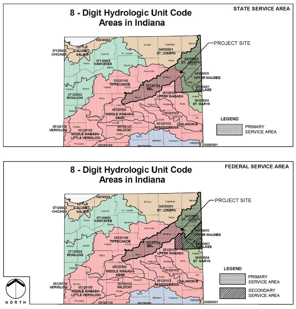 Service Area – Openings Wetland Mitigation Bank